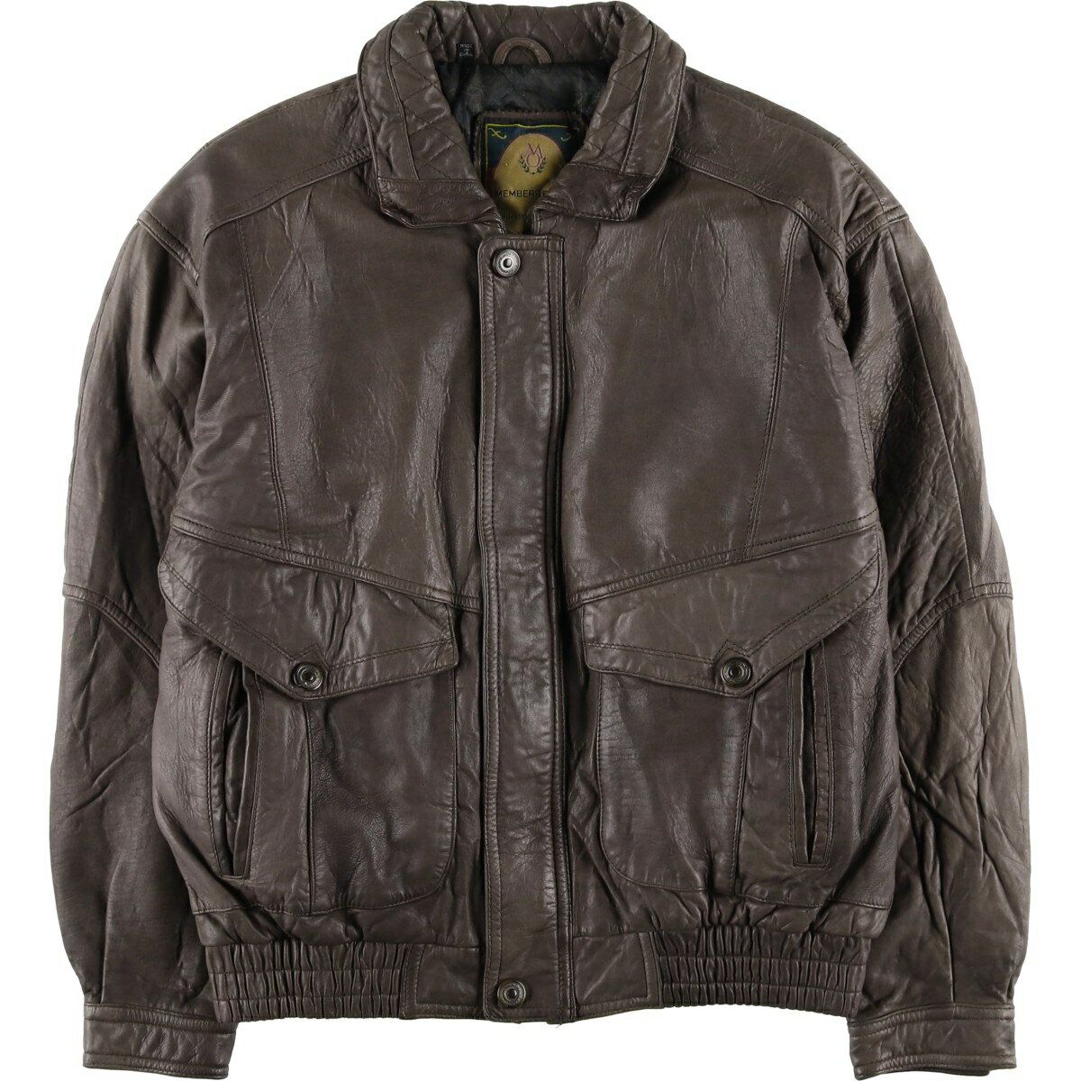商品詳細 ブランド・MEMBERS ONLY・メンバーズオンリー・ 特徴・フルジップ・キルティングライナー・肩パッドなし・長袖・中綿入り・ モデル/形状・レザーブルゾン・ 素材・本革レザー・ポリエステル(インサレーション):100%・ 色・...