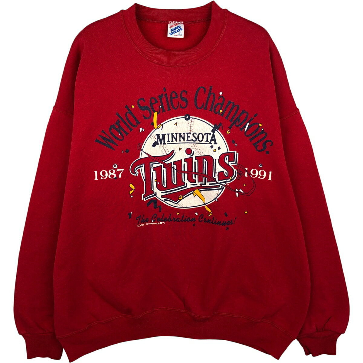 商品詳細 ブランド・Jerzees・ジャージーズ・ 特徴・クルーネック(丸首)・長袖・ヴィンテージ・MLB MINNESOTA TWINS ミネソタツインズ・ モデル/形状・SUPER SWEATS・プリントスウェットシャツ トレーナー・ ...