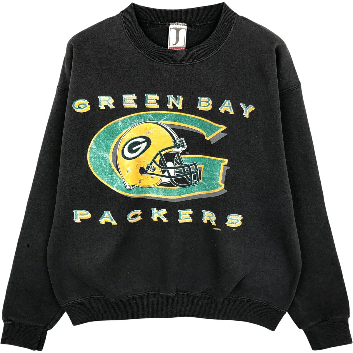商品詳細 ブランド・Jostens・ 特徴・クルーネック(丸首)・長袖・短丈 ショート丈・ヴィンテージ・3連プリント・ モデル/形状・NFL GREEN BAY PACKERS グリーンベイパッカーズ・プリントスウェットシャツ トレーナー・...