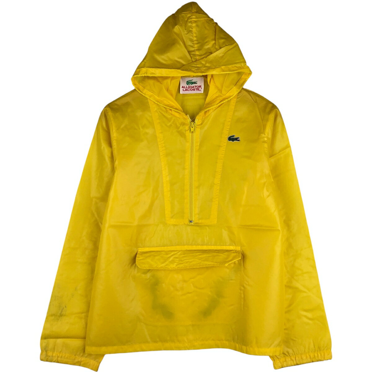 商品詳細 ブランド・LACOSTE・ラコステ・ 特徴・薄手・ハーフジップ・長袖・ヴィンテージ・ モデル/形状・ALLIGATOR・アノラックパーカー・ 素材・ナイロン:100%・ 色・イエロー系 黄色・ 柄・無地・ワンポイント・ 生産国・香...