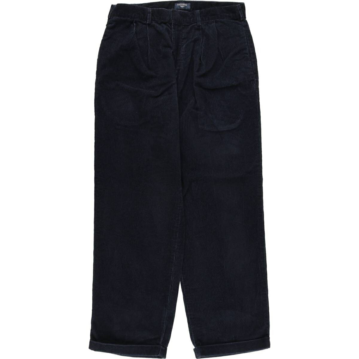 商品詳細 ブランド・DOCKERS・ドッカーズ・ 特徴・厚手・ジッパーフライ・ワイドパンツ・ツータック・ モデル/形状・コーデュロイパンツ・ 素材・コットン:74%・ポリエステル:26%・ 色・ネイビー系 紺色・ 柄・無地・ロゴパッチ・ 生...