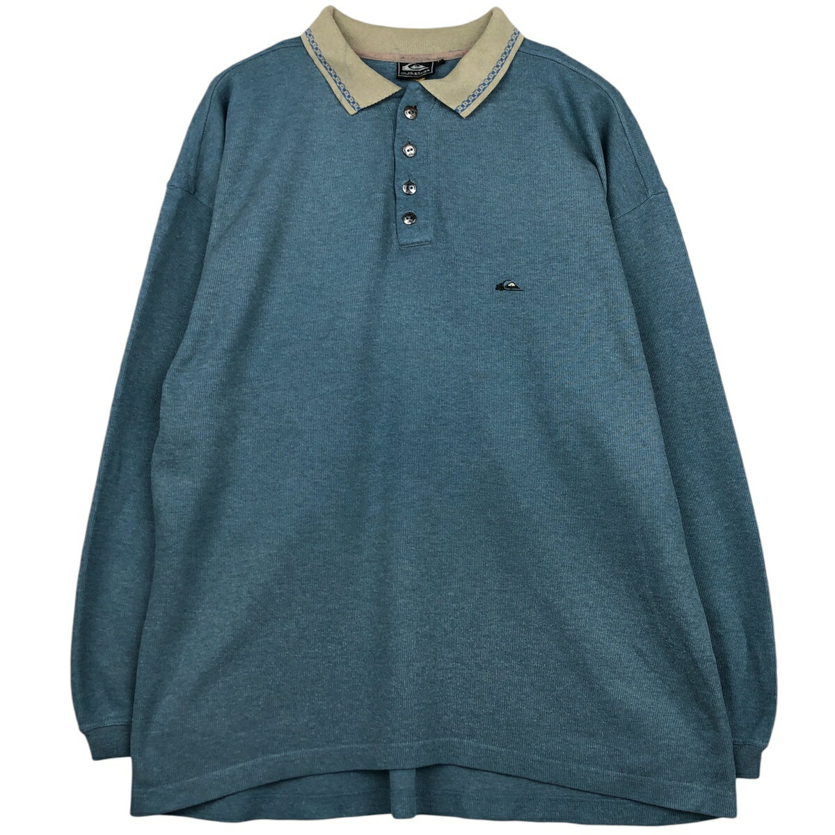 商品詳細 ブランド・QUIKSILVER・クイックシルバー・ 特徴・レギュラーカラー・長袖・ モデル/形状・長袖 ポロシャツ・ 素材・不明・ 色・ブルー系 水色・ 柄・無地・ロゴ刺繍・ 生産国・不明・ 年代 サイズ・表記サイズ:L・着丈:7...
