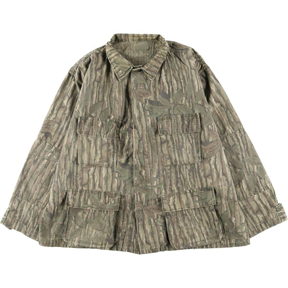 商品詳細 ブランド・UNKNOWN・ 特徴・薄手・長袖・民間品・フルボタン・ モデル/形状・COAT COMBAT ・B.D.U ミリタリージャケット・ 素材・コットン:100%・ 色・カーキ系・ベージュ系・ 柄・迷彩柄・リアルツリーカモ・...