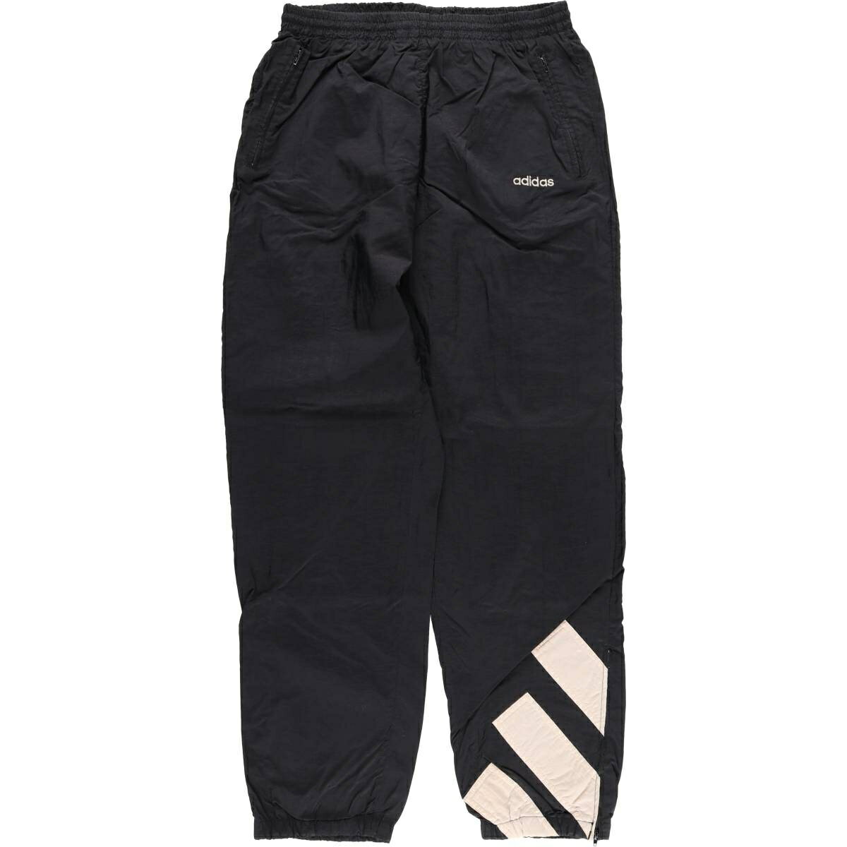 商品詳細 ブランド・adidas・アディダス・ 特徴・ウエスト調節ひも・裾ジップ・ワイドパンツ・ヴィンテージ・ モデル/形状・ナイロンパンツ シャカシャカパンツ・ 素材・不明・ 色・ブラック系 黒色・ホワイト系 白色・ 柄・ロゴ刺繍・ライン...