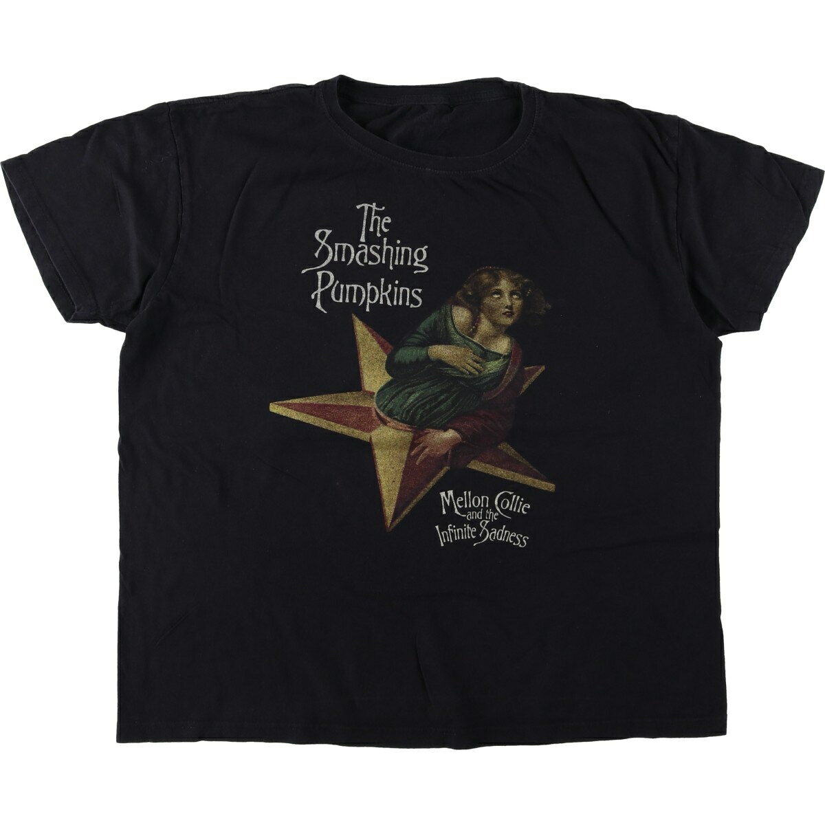 商品詳細 ブランド・UNKNOWN・ 特徴・クルーネック(丸首)・半袖・ロック・ モデル/形状・THE SMASHING PUMPKINS スマッシングパンプキンズ・バンドTシャツ バンT・ 素材・コットン:100%・ 色・ブラック系 黒色...
