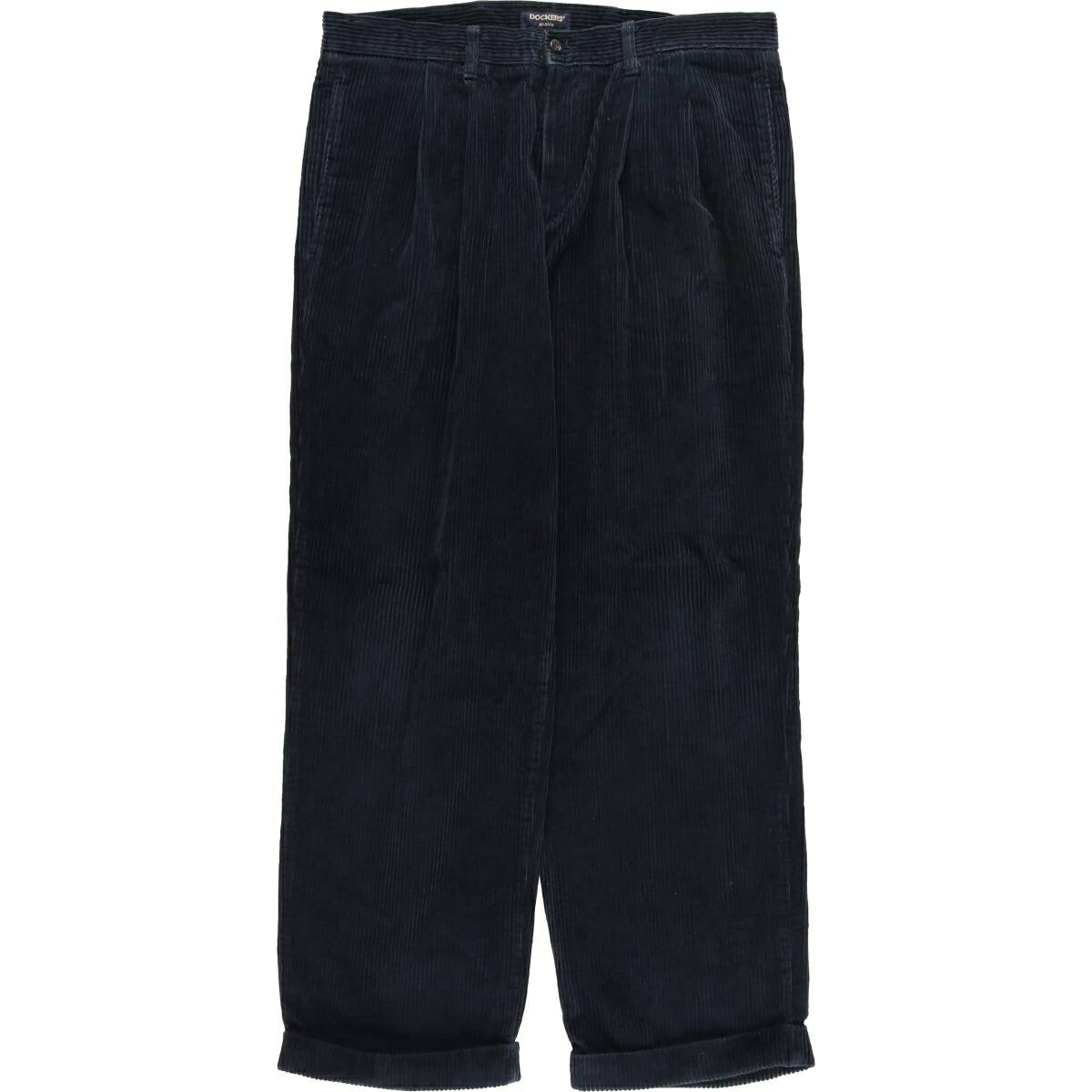 商品詳細 ブランド・DOCKERS・ドッカーズ・ 特徴・厚手・ジッパーフライ・ワイドパンツ・ヴィンテージ・ モデル/形状・khakis・コーデュロイパンツ・ 素材・コットン:85%・ポリエステル:15%・ 色・ネイビー系 紺色・ 柄・無地・...