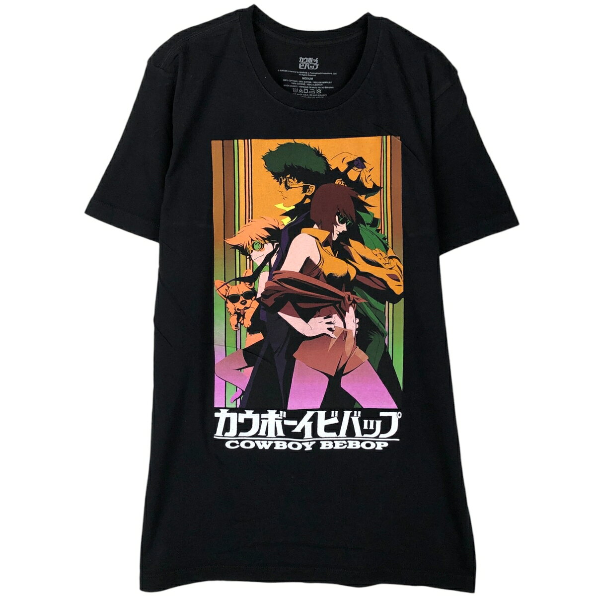 商品詳細 ブランド・UNKNOWN・ 特徴・クルーネック(丸首)・半袖・ モデル/形状・COWBOY BEBOP カウボーイビバップ・アニメ キャラクタープリントTシャツ・ 素材・コットン:100%・ 色・ブラック系 黒色・ 柄・プリント・...