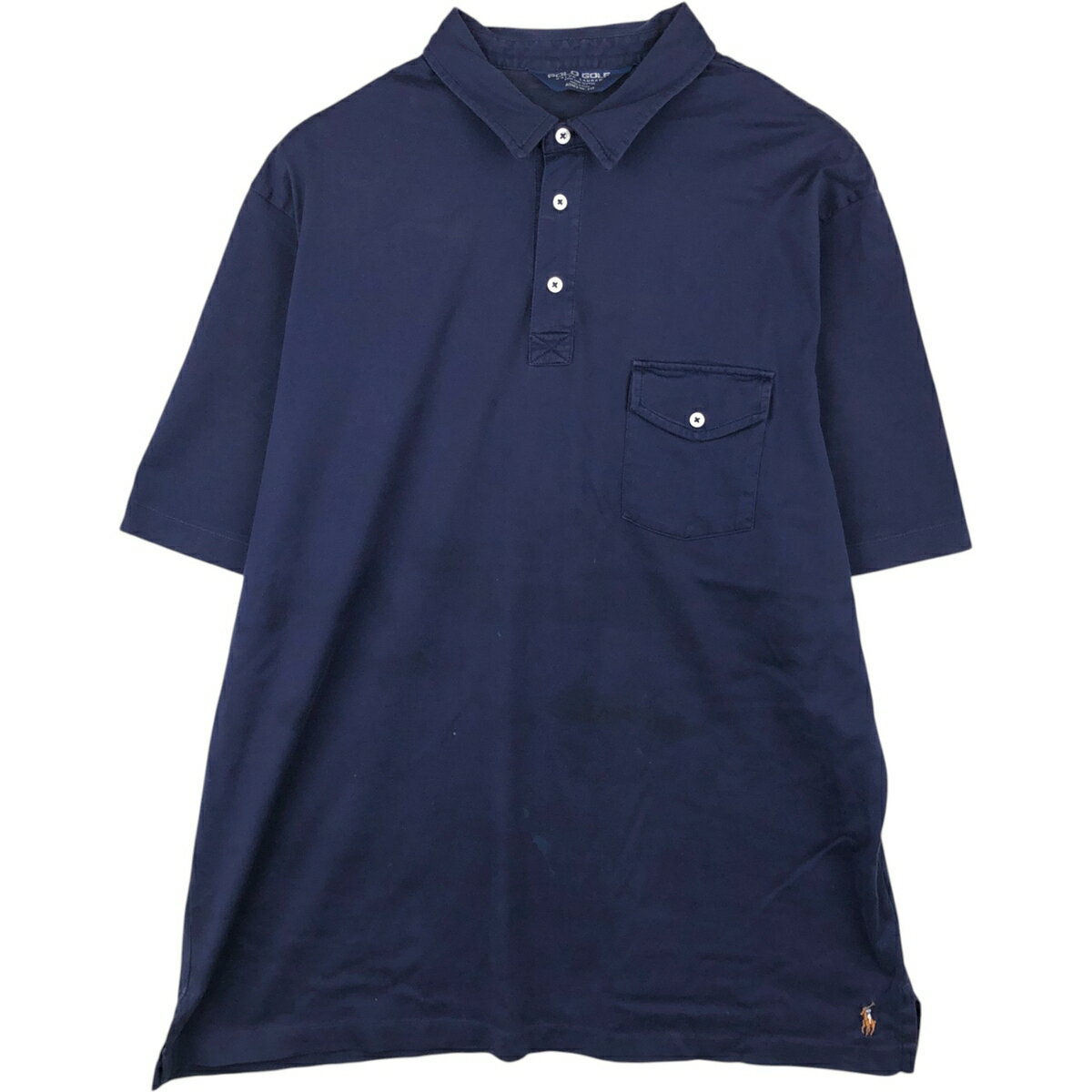 商品詳細 ブランド・Ralph Lauren・ラルフローレン・ 特徴・半袖・レギュラーカラー・ モデル/形状・POLO GOLF ポロゴルフ・半袖 ポロシャツ・ 素材・ピマコットン:100%・ 色・ネイビー系 紺色・ 柄・無地・ワンポイント...