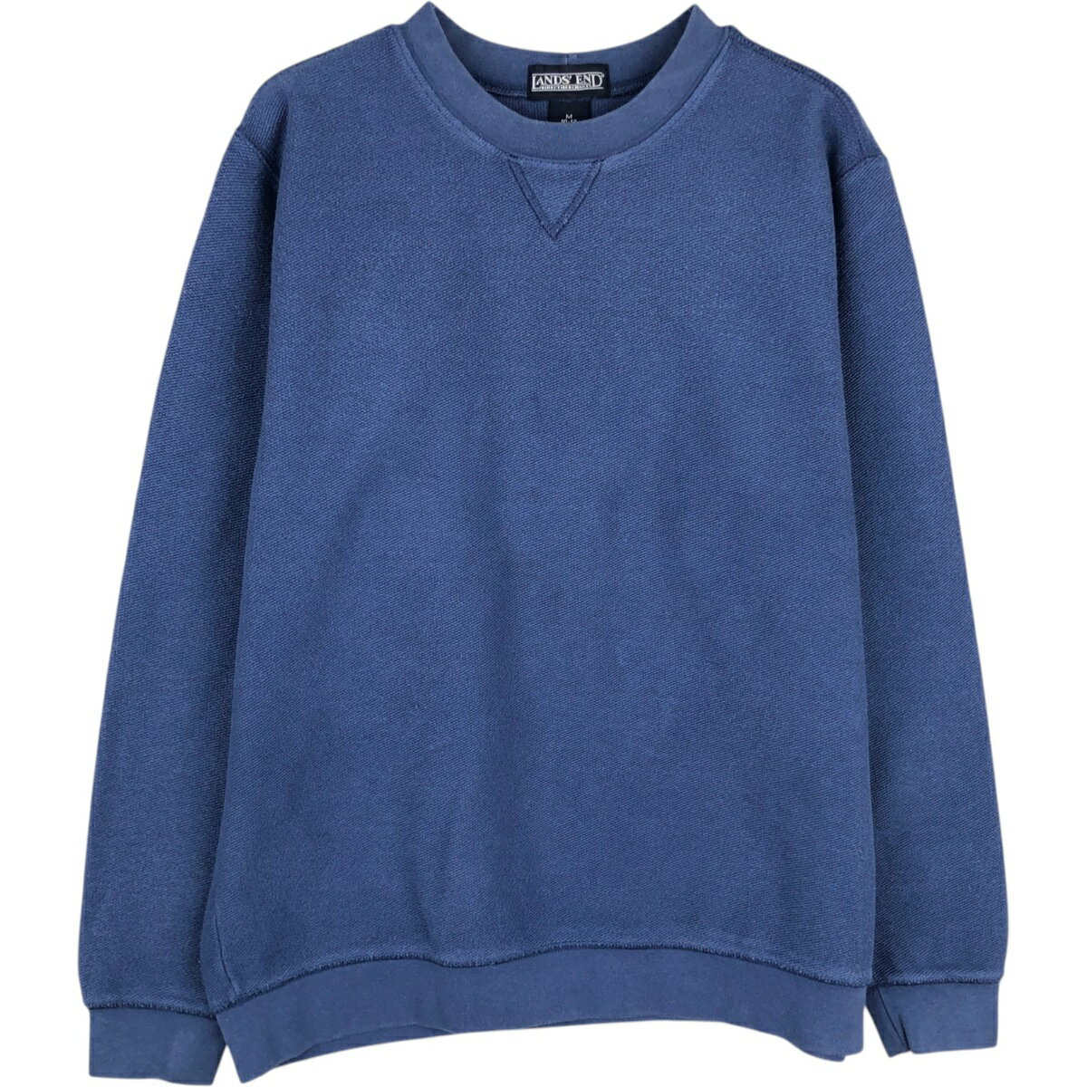 商品詳細 ブランド・LANDS'END・ランズエンド・ 特徴・クルーネック(丸首)・長袖・前Vガゼット・ モデル/形状・無地 ブランクスウェットシャツ トレーナー・ 素材・コットン:98%・スパンデックス:2%・ 色・ブルー系 青色・ 柄・...