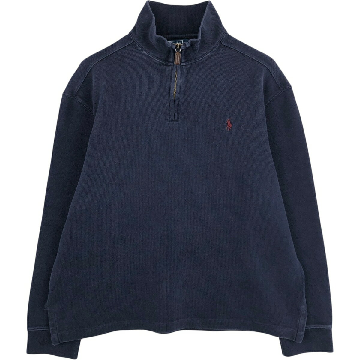 商品詳細 ブランド・Ralph Lauren・ラルフローレン・ 特徴・ハーフジップ・長袖・ モデル/形状・POLO by Ralph Lauren・ハーフジップスウェットシャツ トレーナー・ 素材・コットン:100%・ 色・ネイビー系 紺色...