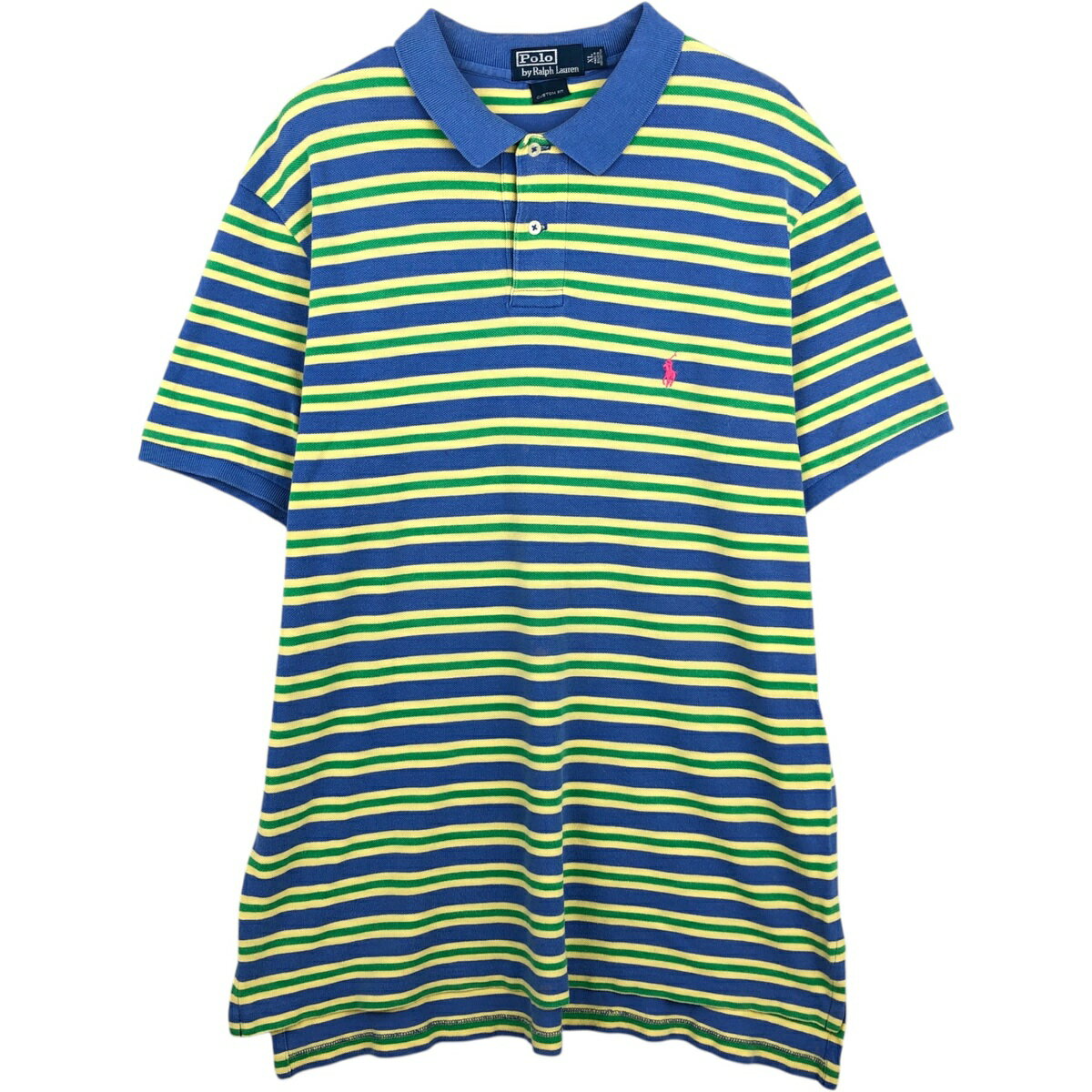 商品詳細 ブランド・Ralph Lauren・ラルフローレン・ 特徴・半袖・レギュラーカラー・ モデル/形状・POLO by Ralph Lauren CUSTOM FIT・半袖 ボーダー ポロシャツ・ 素材・コットン:100%・ 色・ブル...