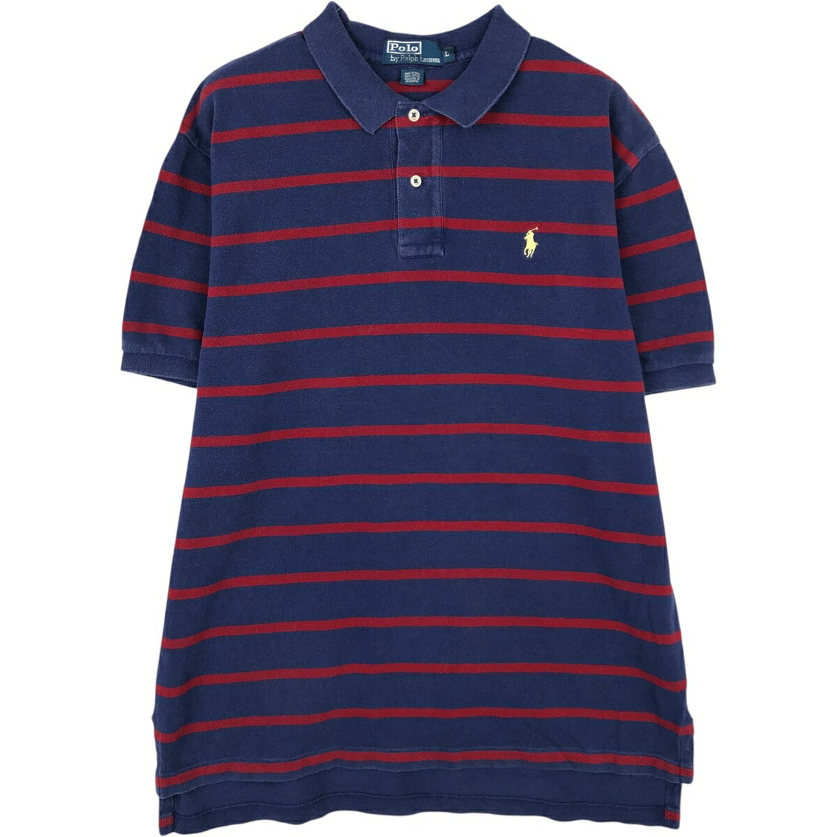 商品詳細 ブランド・Ralph Lauren・ラルフローレン・ 特徴・半袖・レギュラーカラー・ モデル/形状・POLO by Ralph Lauren・半袖 ボーダー ポロシャツ・ 素材・コットン:100%・ 色・ネイビー系 紺色・レッド系...