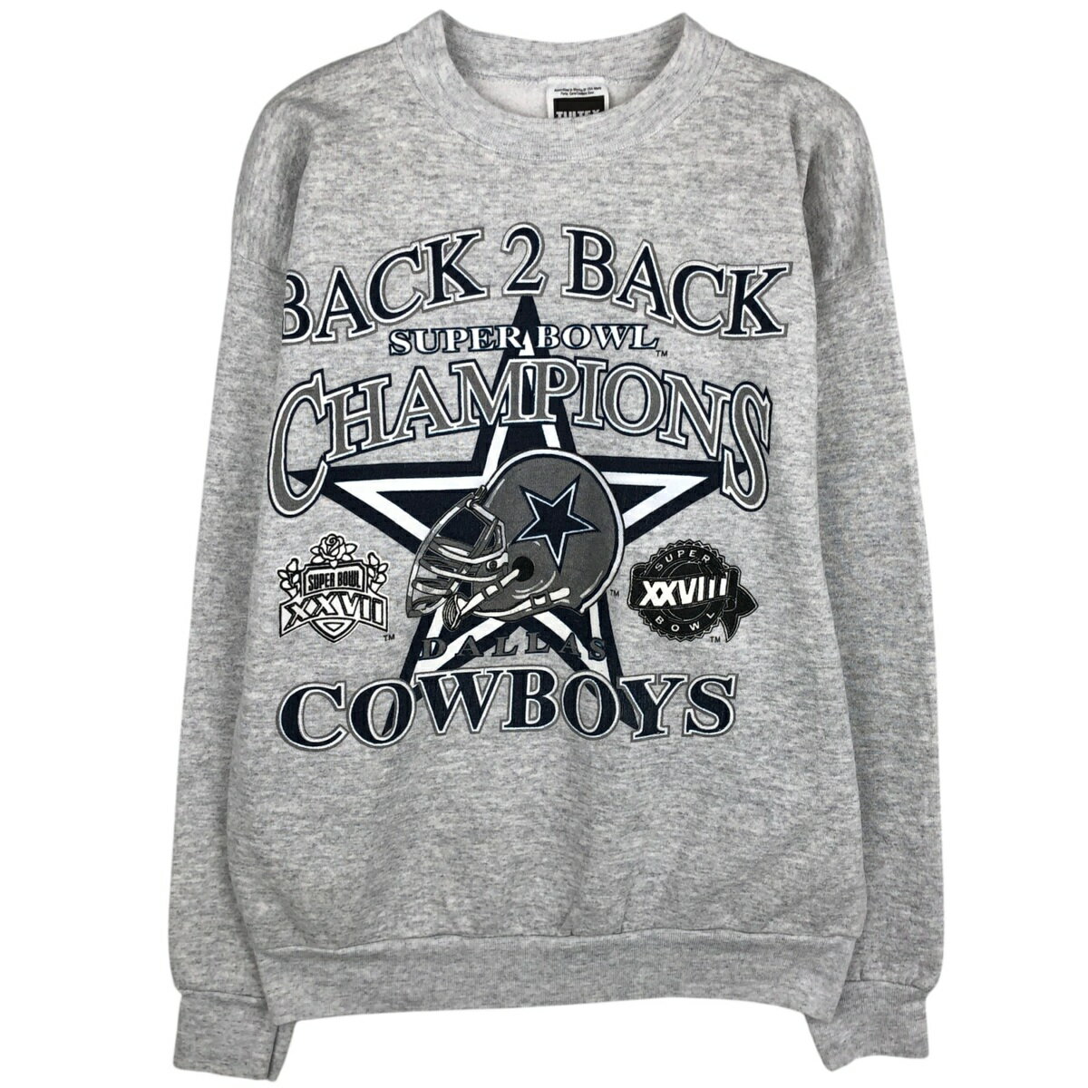 商品詳細 ブランド・TULTEX・タルテックス・ 特徴・クルーネック(丸首)・長袖・ヴィンテージ・SUPER BOWL スーパーボウル・ モデル/形状・NFL DALLAS COWBOYS ダラスカウボーイズ・プリントスウェットシャツ トレ...