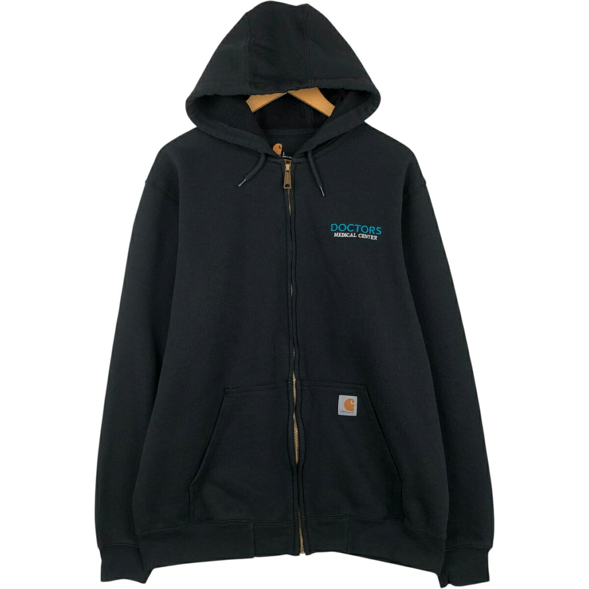 商品詳細 ブランド・Carhartt・カーハート・ 特徴・フルジップ・長袖・ モデル/形状・スウェットフルジップパーカー・ 素材・コットン:50%・ポリエステル:50%・ 色・ブラック系 黒色・ 柄・刺繍・ロゴパッチ・ 生産国・ホンジュラス...