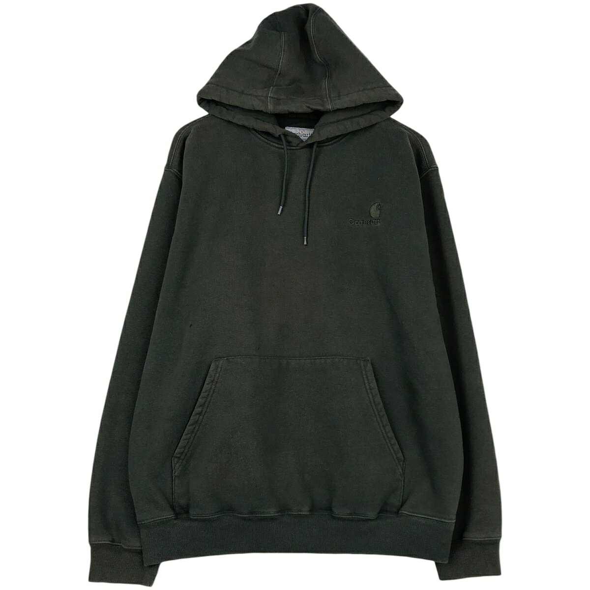 商品詳細 ブランド・Carhartt・カーハート・ 特徴・長袖・プルオーバー・ モデル/形状・スウェットプルオーバーパーカー・ 素材・コットン:80%・ポリエステル:20%・ 色・グリーン系 緑色・ 柄・無地・ロゴ刺繍・ 生産国・メキシコ製...