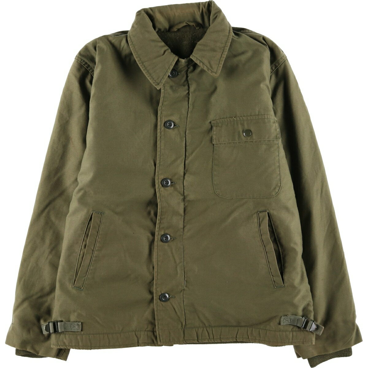 商品詳細 ブランド・UNKNOWN・ 特徴・厚手・米軍実品・74年納品・訳あり特価・長袖・ モデル/形状・JACKET COLD WEATHER (PERMEABLE A-2)・ミリタリー デッキジャケット・ 素材・不明・ 色・カーキ系・ ...
