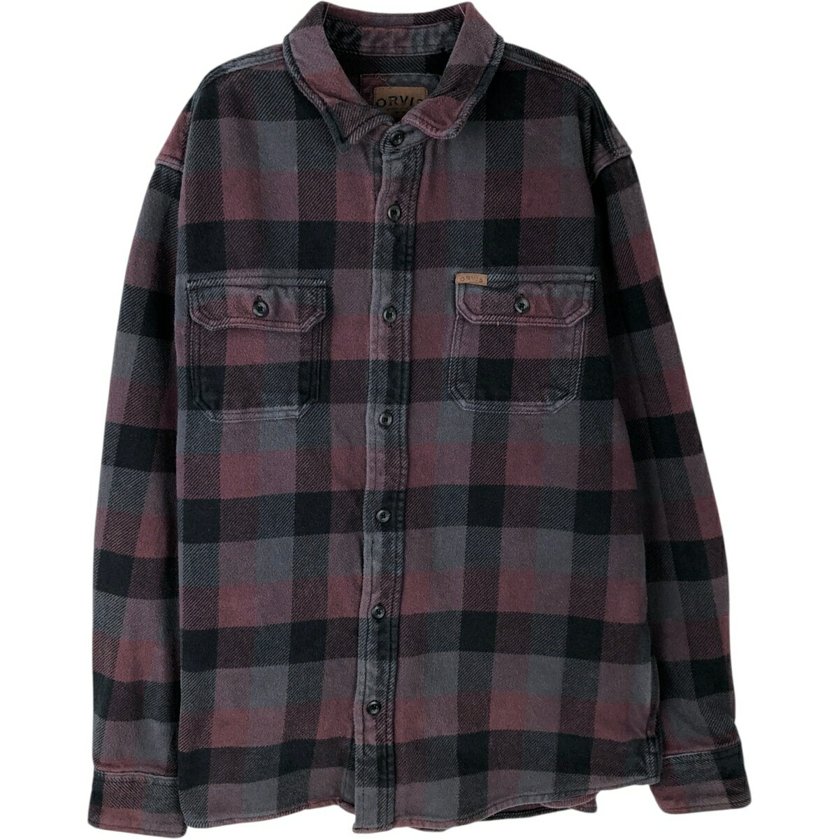 商品詳細 ブランド・ORVIS・オービス・ 特徴・厚手・レギュラーカラー・長袖・フラップポケット・ モデル/形状・長袖 ヘビーネルチェックシャツ・ 素材・コットン:100%・ 色・パープル系 紫色・グレー系 灰色・ブラック系 黒色・ 柄・チ...