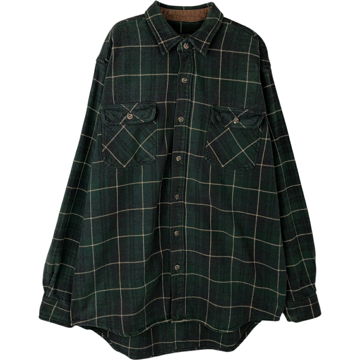 商品詳細 ブランド・FIELD&STREAM・フィールドアンドストリーム・ 特徴・厚手・レギュラーカラー・長袖・フラップポケット・ モデル/形状・長袖 ヘビーネルチェックシャツ・ 素材・コットン:100%・ 色・グリーン系 濃緑・ 柄・チェ...