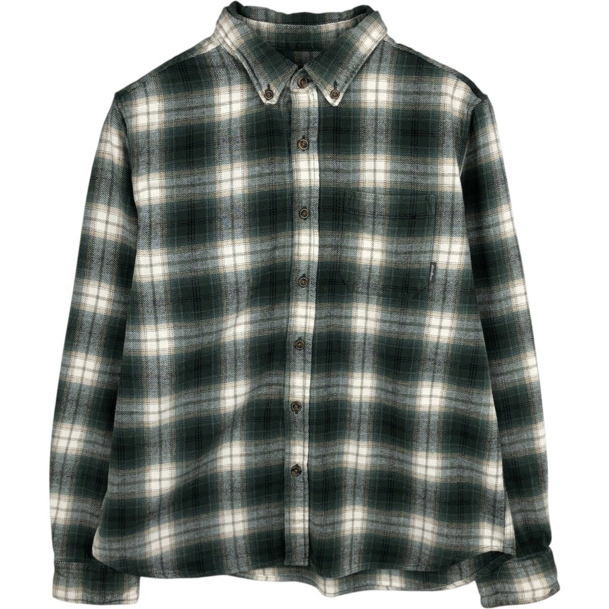 商品詳細 ブランド・Eddie Bauer・エディーバウアー・ 特徴・厚手・長袖・ボタンダウン・ モデル/形状・長袖 ボタンダウン ヘビーネルチェックシャツ・ 素材・不明・ 色・グリーン系 濃緑・ホワイト系 白色・ 柄・チェック柄・オンブレ...