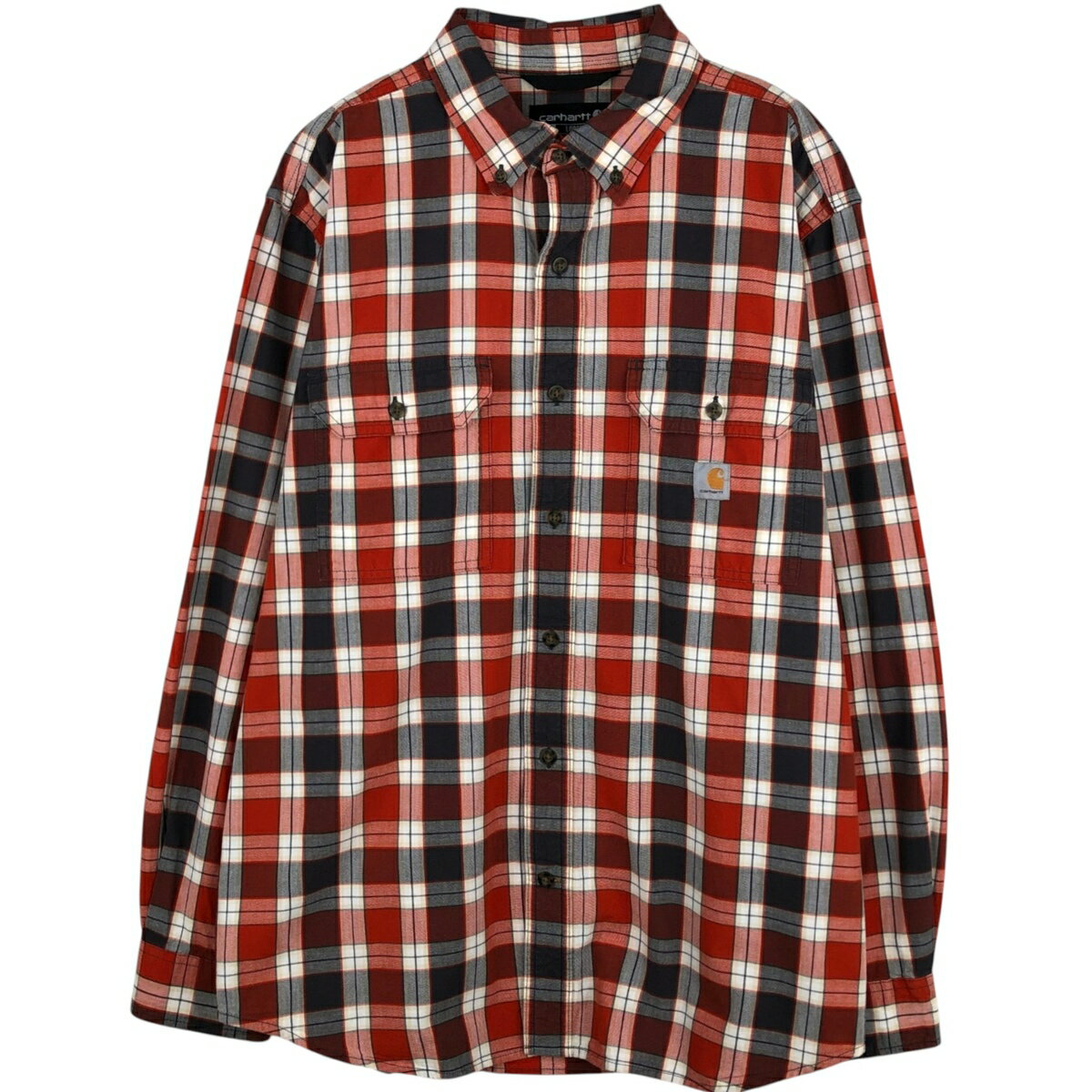 商品詳細 ブランド・Carhartt・カーハート・ 特徴・薄手・長袖・ボタンダウン・ モデル/形状・Loose Fit・長袖 ボタンダウン ワークシャツ・ 素材・コットン:100%・ 色・レッド系 赤色・マルチカラー・ 柄・チェック柄・ロゴ...