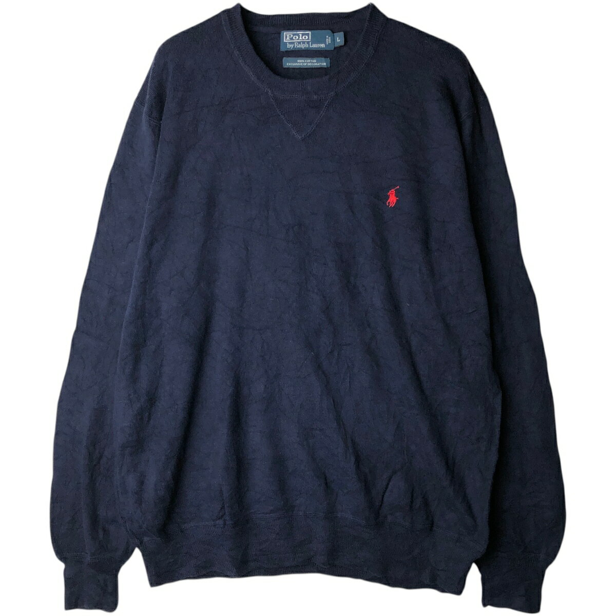 商品詳細 ブランド・Ralph Lauren・ラルフローレン・ 特徴・長袖・クルーネック(丸首)・ モデル/形状・POLO by Ralph Lauren・コットンニットセーター・ 素材・コットン:100%・ 色・ネイビー系 紺色・ 柄・無...
