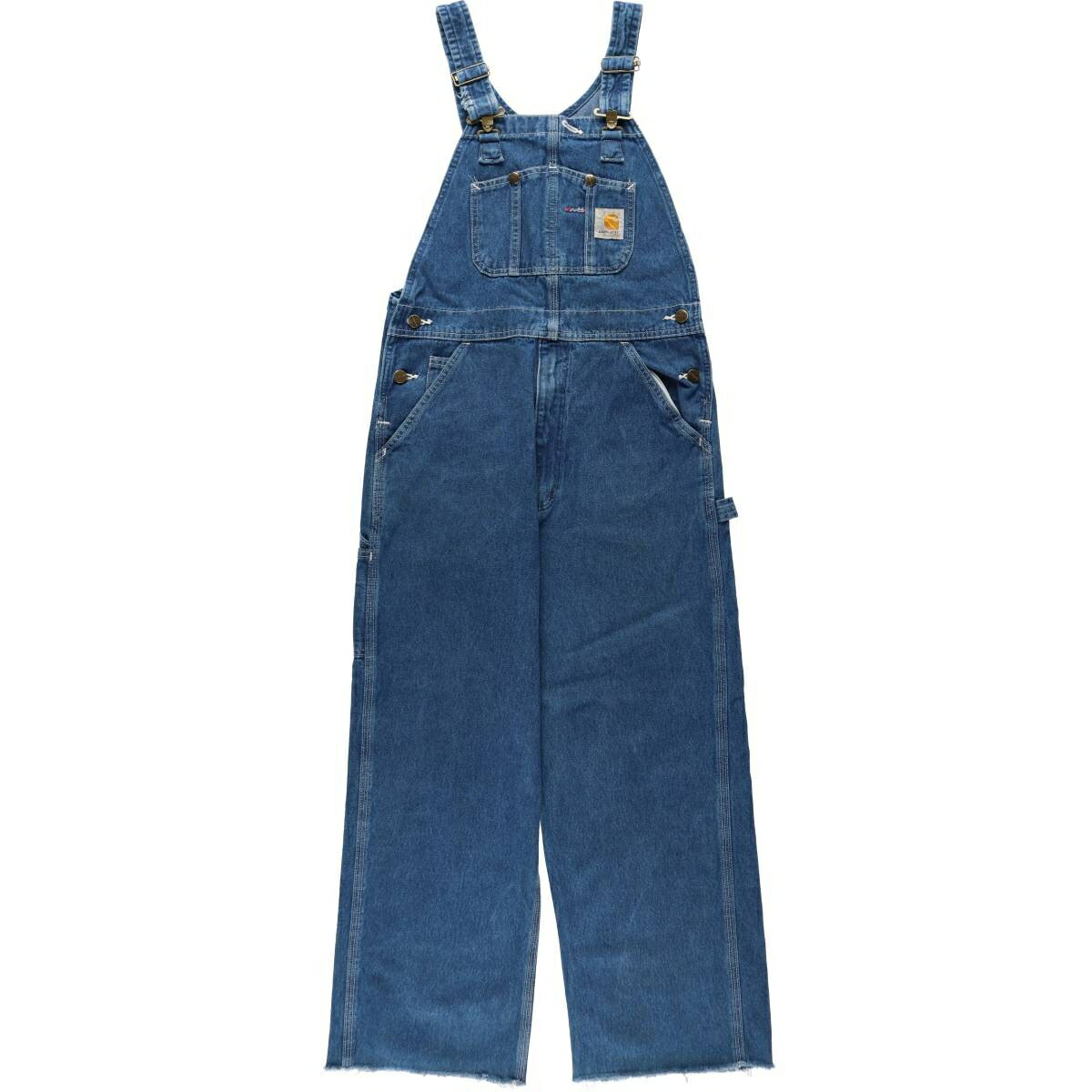 商品詳細 ブランド・Carhartt・カーハート・ 特徴・ジッパーフライ・ハンマーループ・スパナポケット・ワイドパンツ・カットオフ・ モデル/形状・デニムオーバーオール・ 素材・不明・ 色・ブルー系 青色・ 柄・ロゴパッチ・無地・ 生産国・...