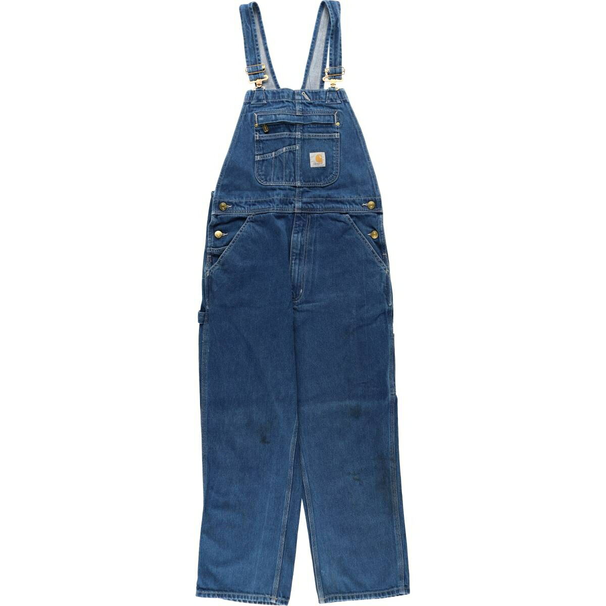 商品詳細 ブランド・Carhartt・カーハート・ 特徴・ジッパーフライ・ハンマーループ・スパナポケット・ワイドパンツ・ モデル/形状・デニムオーバーオール・ 素材・不明・ 色・ブルー系 青色・ 柄・ロゴパッチ・無地・ 生産国・インド製・ ...