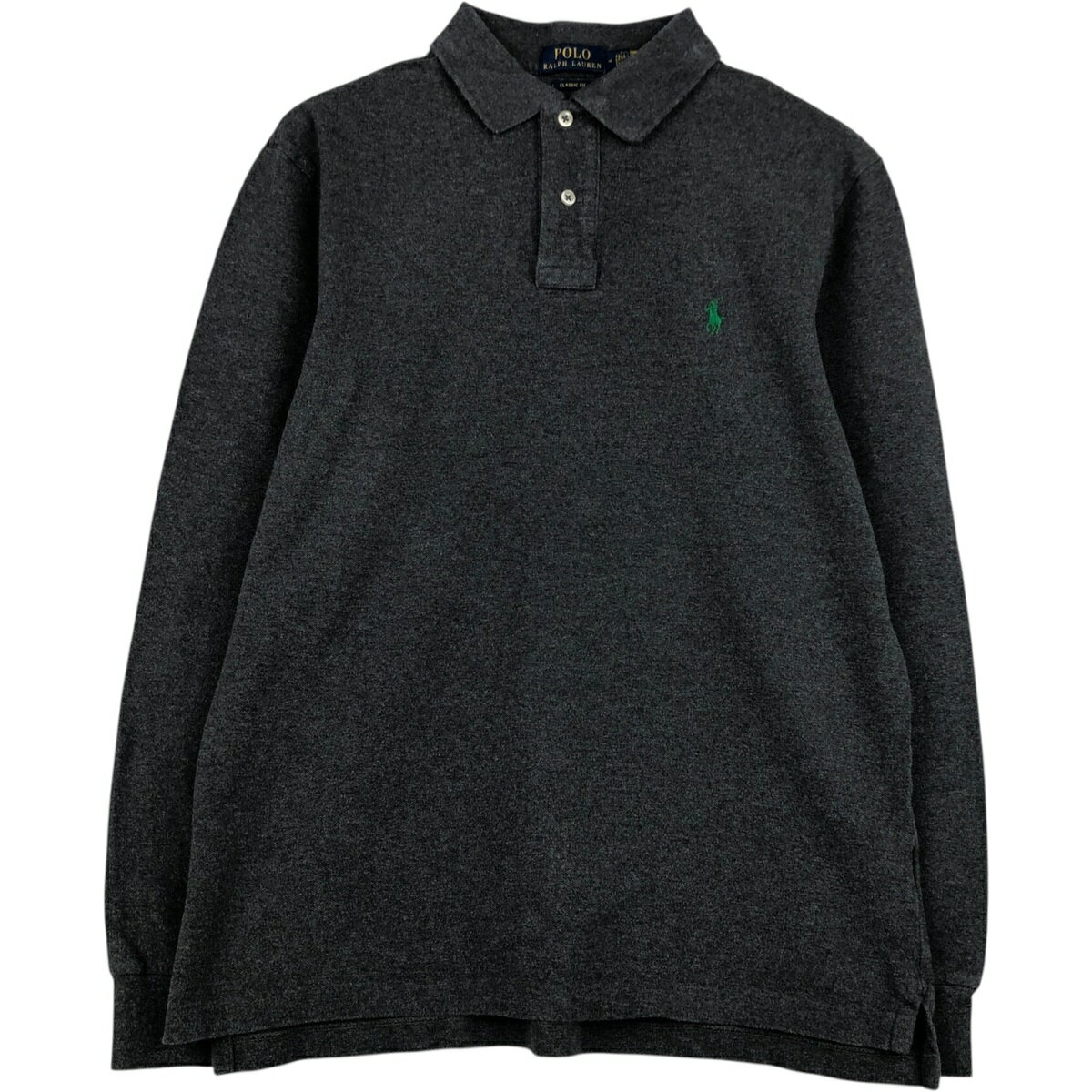 商品詳細 ブランド・Ralph Lauren・ラルフローレン・ 特徴・レギュラーカラー・長袖・ モデル/形状・POLO RALPH LAUREN CLASSIC FIT・長袖 ポロシャツ・ 素材・不明・ 色・グレー系 灰色・ 柄・無地・ワン...