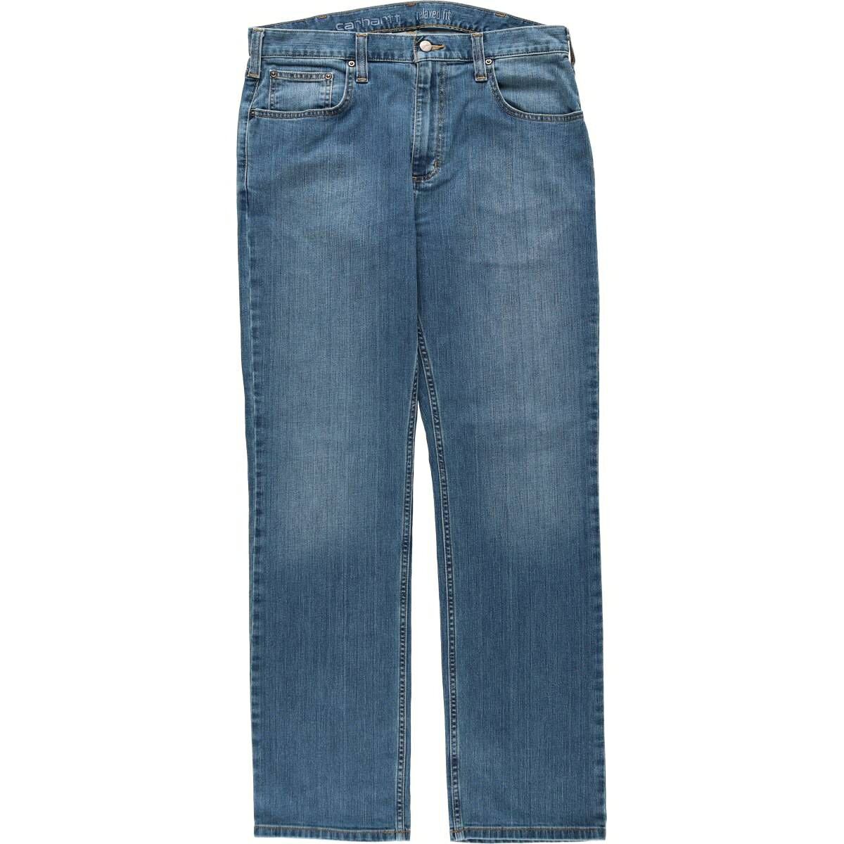 商品詳細 ブランド・Carhartt・カーハート・ 特徴・ジッパーフライ・ モデル/形状・RELAXED FIT・ストレートデニムパンツ・ 素材・コットン:85%・ポリエステル:14%・エラスタン:1%・ 色・ブルー系 青色・ 柄・ロゴパッ...