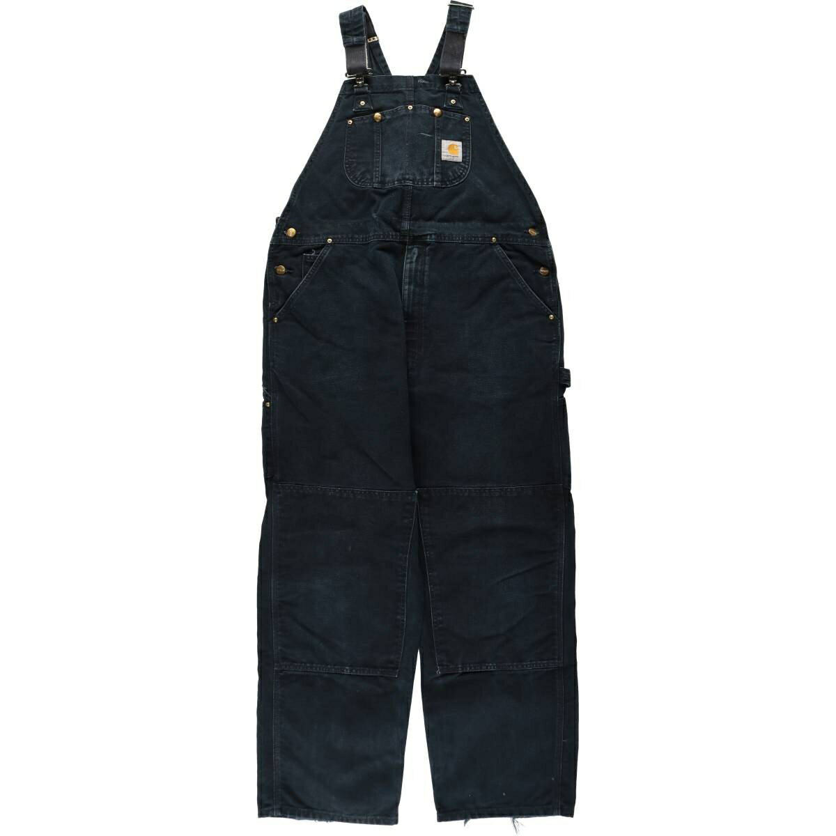 商品詳細 ブランド・Carhartt・カーハート・ 特徴・ハンマーループ・スパナポケット・ジッパーフライ・ワイドパンツ・ビッグサイズ・ モデル/形状・ダブルニー ダック オーバーオール・ 素材・不明・ 色・ブラック系 黒色・ 柄・無地・ロゴ...