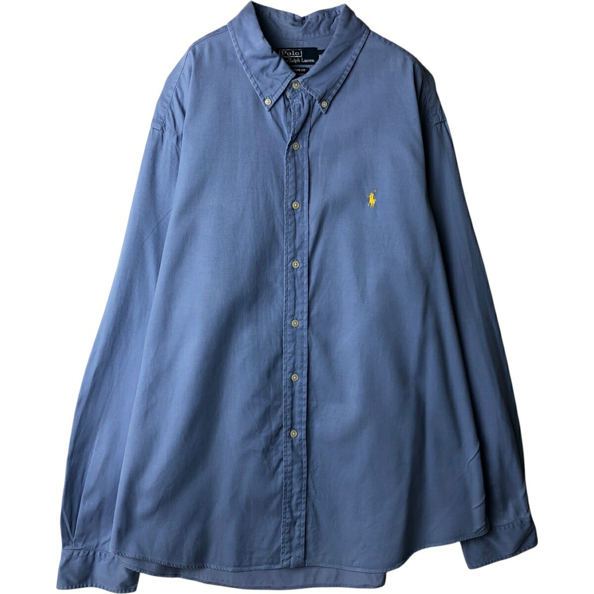 商品詳細 ブランド・Ralph Lauren・ラルフローレン・ 特徴・薄手・長袖・ボタンダウン・ モデル/形状・CUSTOM FIT・長袖 ボタンダウンシャツ・ 素材・コットン:56%・シルク:44%・ 色・ブルー系 水色・ 柄・無地・ワン...