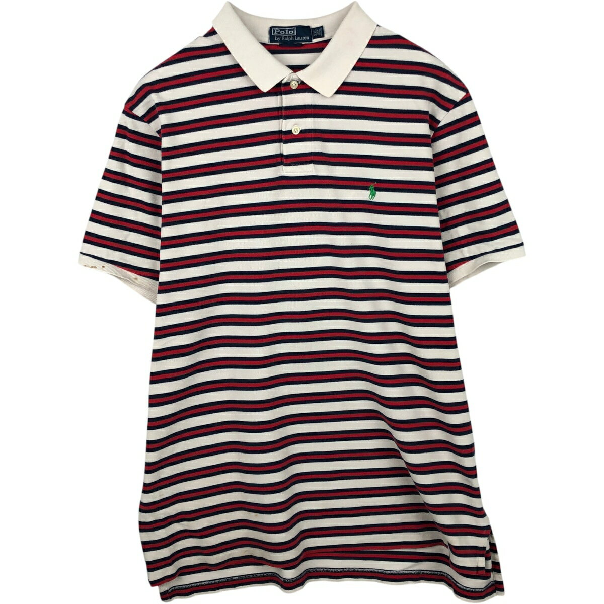商品詳細 ブランド・Ralph Lauren・ラルフローレン・ 特徴・半袖・レギュラーカラー・ モデル/形状・POLO by Ralph Lauren CUSTOM FIT・半袖 ボーダー ポロシャツ・ 素材・コットン:100%・ 色・ホワ...