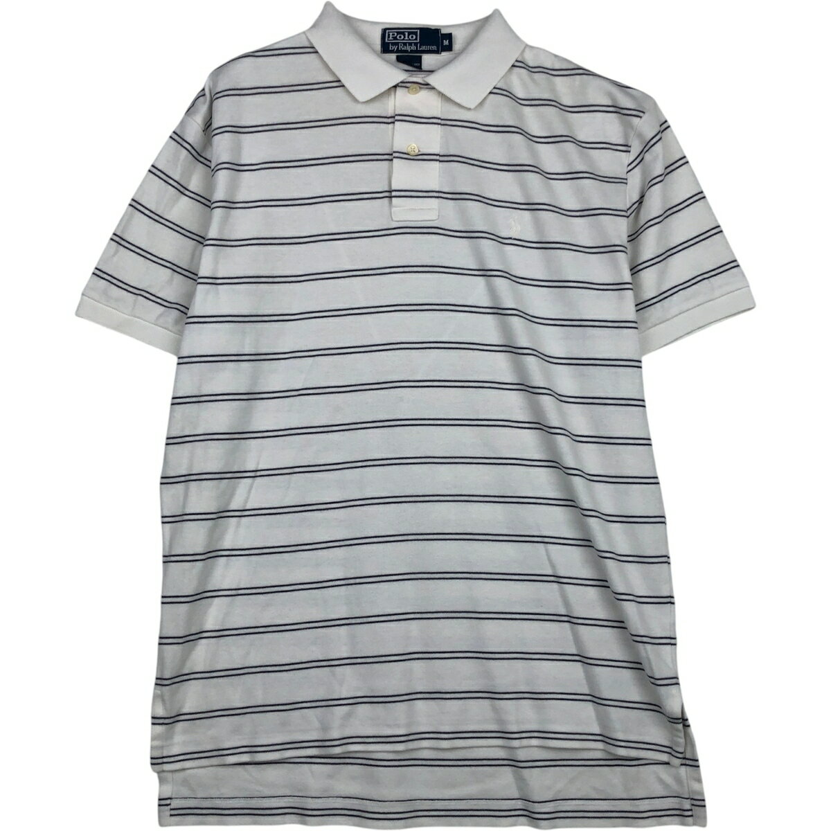 商品詳細 ブランド・Ralph Lauren・ラルフローレン・ 特徴・半袖・レギュラーカラー・ モデル/形状・POLO by Ralph Lauren・半袖 ボーダー ポロシャツ・ 素材・コットン:100%・ 色・ホワイト系 白色・ネイビー...