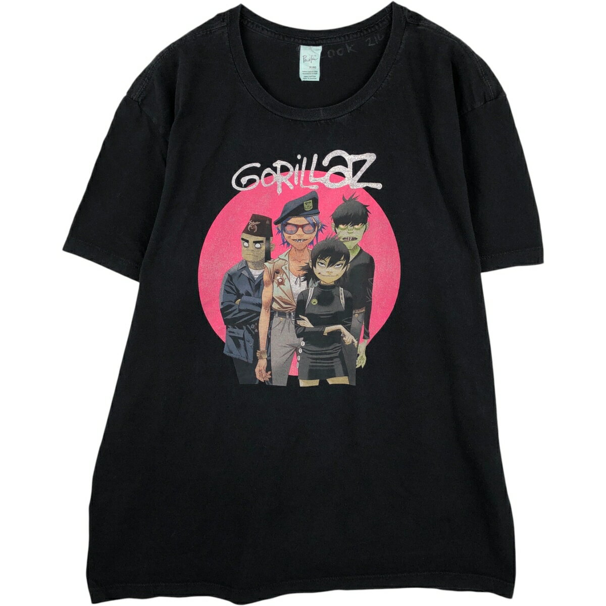 商品詳細 ブランド・Pasific・ 特徴・クルーネック(丸首)・ロック・ モデル/形状・GORILLAZ ゴリラズ・バンドTシャツ バンT・ 素材・コットン:100%・ 色・ブラック系 黒色・ 柄・プリント・ 生産国・ハイチ製・ 年代 サ...