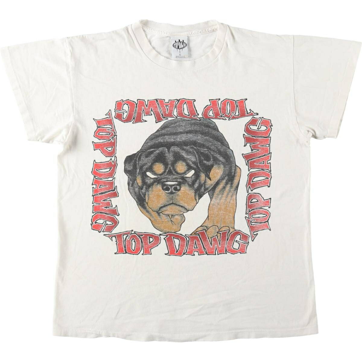 商品詳細 ブランド・TOP DAWG・ 特徴・半袖・クルーネック(丸首)・ヴィンテージ・シングルステッチ・両面プリント・ モデル/形状・アニマルTシャツ・ 素材・コットン:100%・ 色・ホワイト系 白色・ 柄・アニマル柄・プリント・ 生産...