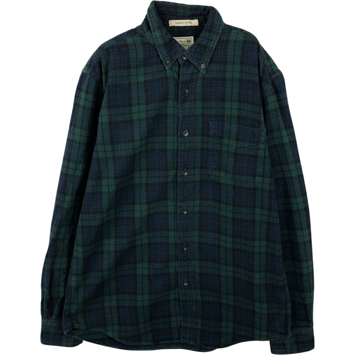 商品詳細 ブランド・L.L.Bean・エルエルビーン・ 特徴・厚手・長袖・ボタンダウン・ モデル/形状・SLIGHTLY FITTED・長袖 ボタンダウン フランネルチェックシャツ・ 素材・コットン:100%・ 色・ネイビー系 紺色・グリー...