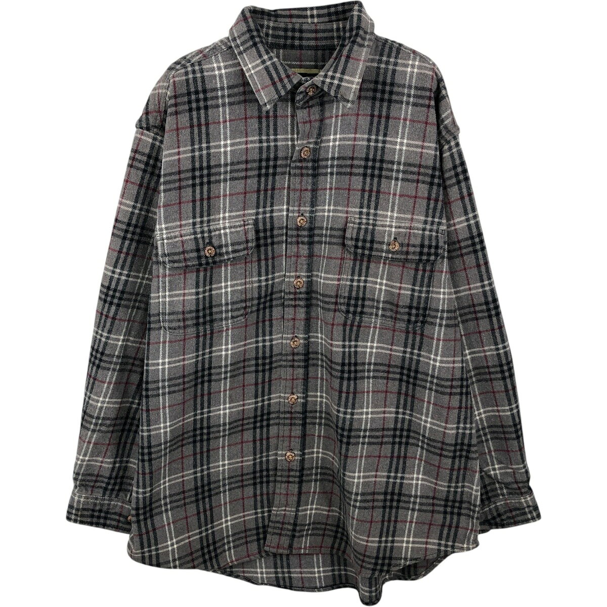 商品詳細 ブランド・FIELD&STREAM・フィールドアンドストリーム・ 特徴・厚手・レギュラーカラー・長袖・フラップポケット・ モデル/形状・長袖 フランネルチェックシャツ・ 素材・コットン:100%・ 色・グレー系 灰色・マルチカラー...