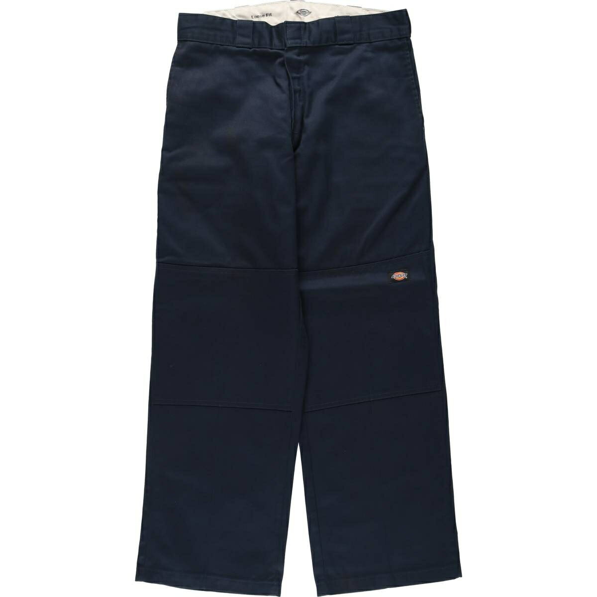 商品詳細 ブランド・Dickies・ディッキーズ・ 特徴・ジッパーフライ・ワイドパンツ・ダブルニー・ モデル/形状・Loose Fit・ワークパンツ・ 素材・ポリエステル:65%・コットン:35%・ 色・ネイビー系 紺色・ 柄・無地・ロゴパ...