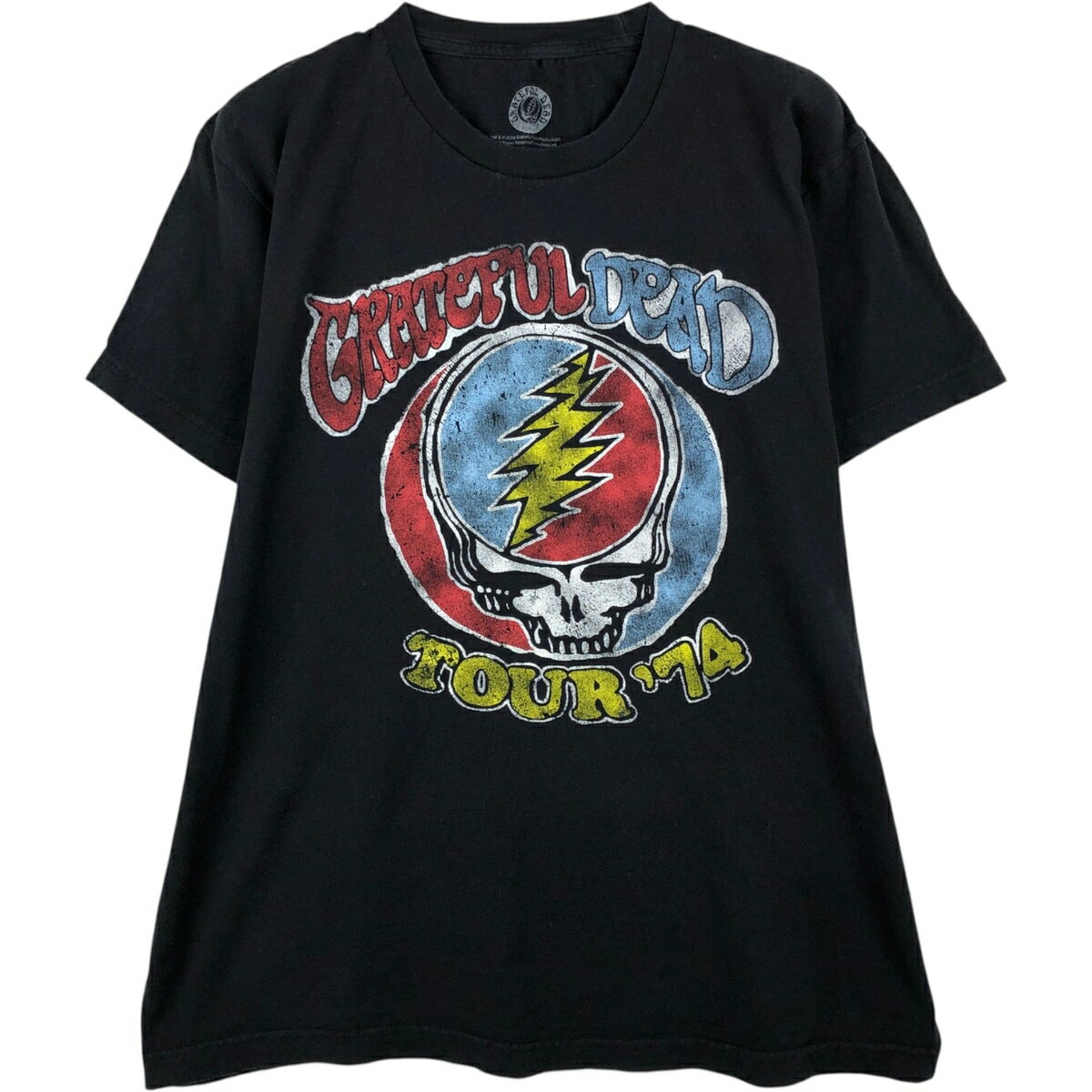 商品詳細 ブランド・UNKNOWN・ 特徴・クルーネック(丸首)・半袖・ロック・ モデル/形状・GRATEFUL DEAD グレイトフルデッド ・バンドTシャツ バンT・ 素材・コットン:100%・ 色・ブラック系 黒色・ 柄・プリント・ド...