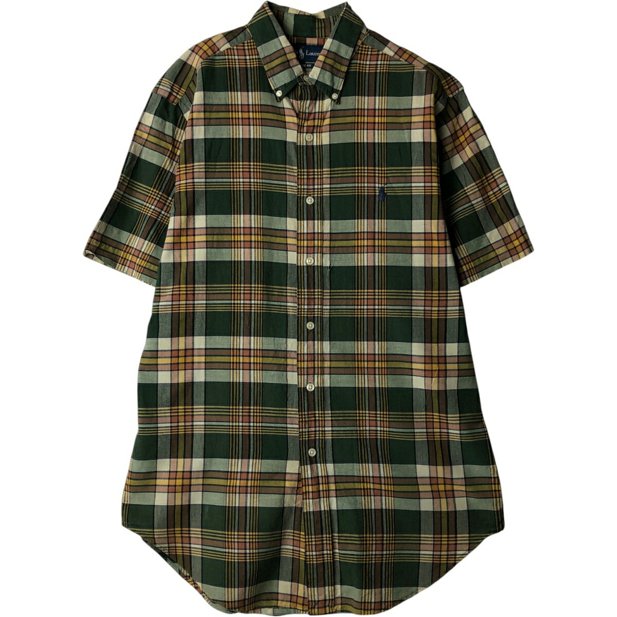 商品詳細 ブランド・Ralph Lauren・ラルフローレン・ 特徴・ボタンダウン・半袖・ モデル/形状・CLASSIC FIT・半袖 ボタンダウン チェックシャツ・ 素材・コットン:100%・ 色・グリーン系 緑色・マルチカラー・ 柄・チ...