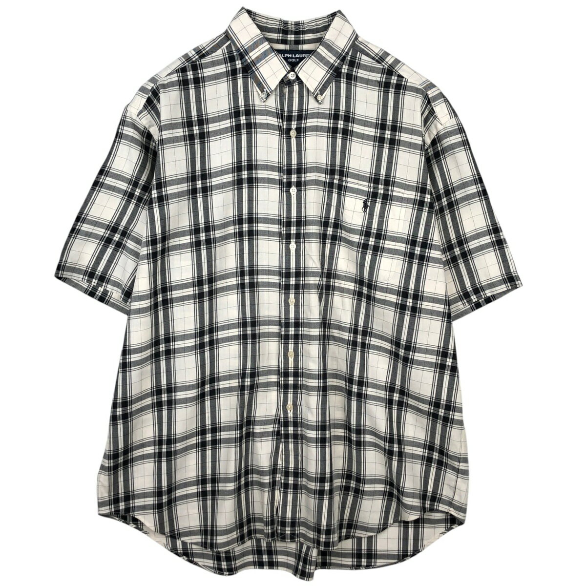 商品詳細 ブランド・Ralph Lauren・ラルフローレン・ 特徴・ボタンダウン・半袖・ モデル/形状・RALPH LAUREN GOLF TILDEN・半袖 ボタンダウン チェックシャツ・ 素材・コットン:100%・ 色・ホワイト系 白...