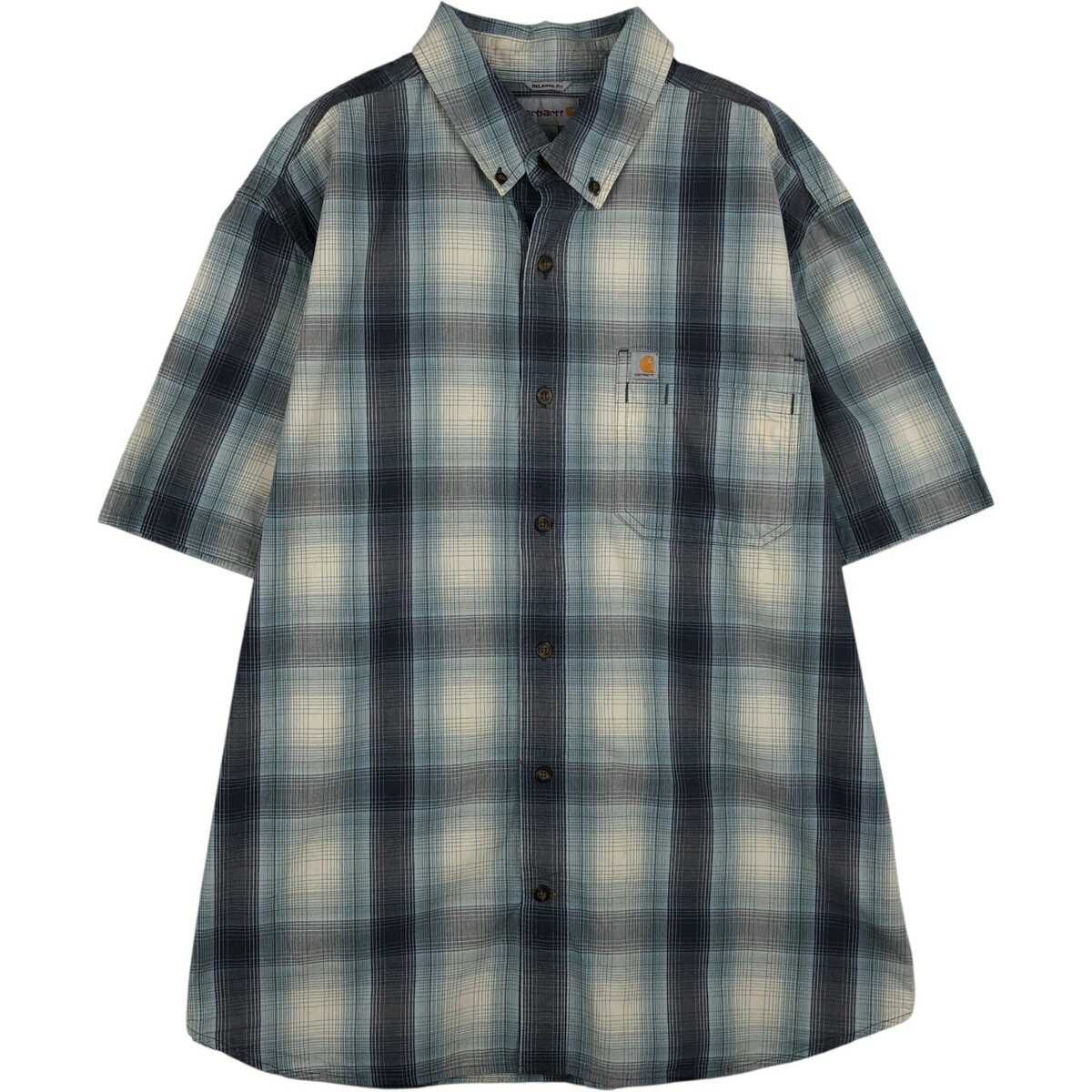 商品詳細 ブランド・Carhartt・カーハート・ 特徴・ボタンダウン・半袖・ モデル/形状・RELAXED FIT・半袖 ワークシャツ・ 素材・コットン:100%・ 色・ブルー系 水色・マルチカラー・ 柄・チェック柄・ワンポイント・ 生産...