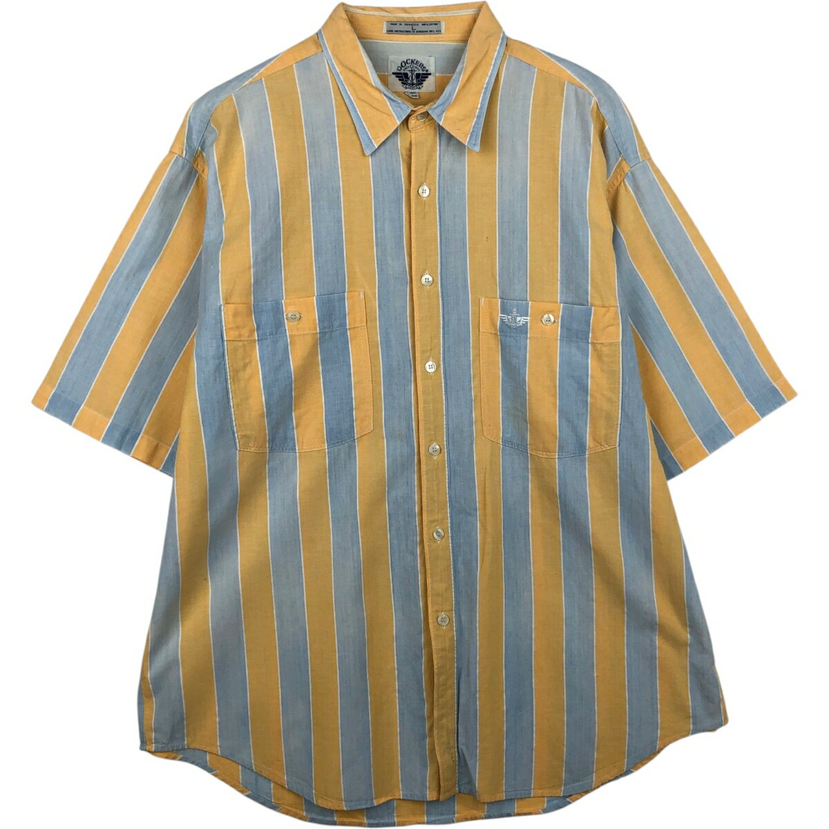 商品詳細 ブランド・DOCKERS・ドッカーズ・ 特徴・レギュラーカラー・半袖・ヴィンテージ・ モデル/形状・半袖 コットン ストライプシャツ・ 素材・コットン:100%・ 色・イエロー系 黄色・ブルー系 水色・ 柄・ストライプ柄・ 生産国...