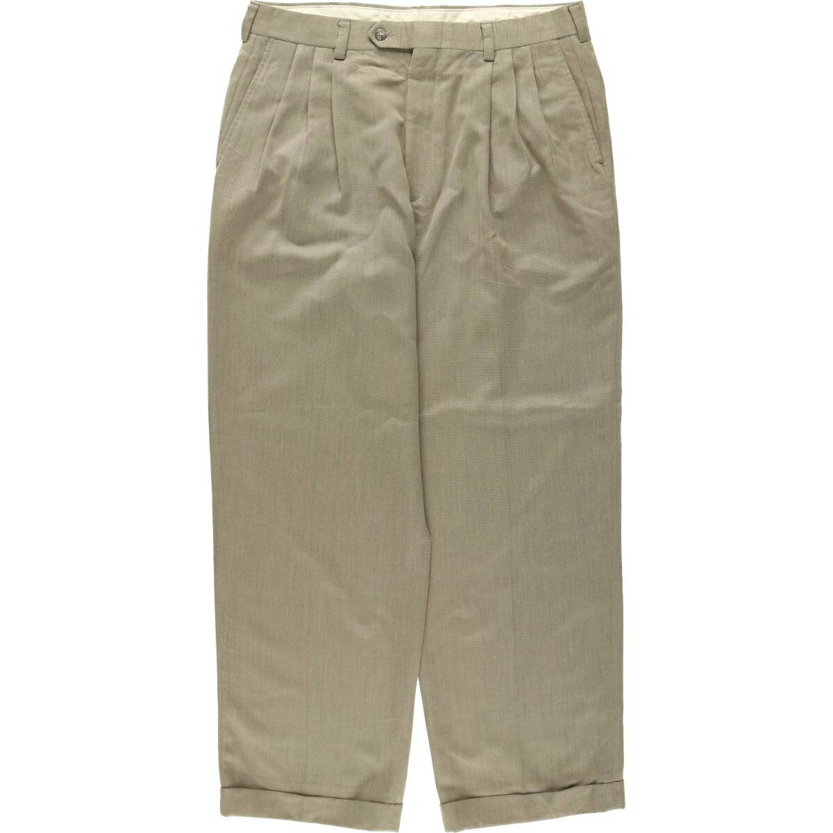 商品詳細 ブランド・Berle TAIL ORED・ 特徴・薄手・ジッパーフライ・ワイドパンツ・スリータック・ヴィンテージ・ モデル/形状・スラックスパンツ・ 素材・不明・ 色・ベージュ系 ブラウン・ 柄・無地・ 生産国・USA製・ 年代 ...