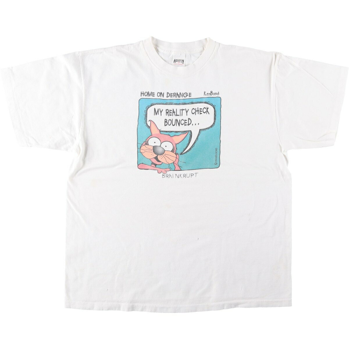 商品詳細 ブランド・Austin Shirt Company・ 特徴・クルーネック(丸首)・半袖・ヴィンテージ・シングルステッチ・アメカジ・ モデル/形状・プリントTシャツ・ 素材・不明・ 色・ホワイト系 白色・ 柄・プリント・ 生産国・U...
