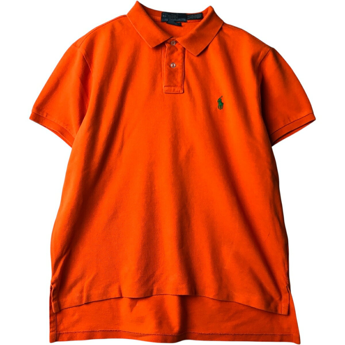商品詳細 ブランド・Ralph Lauren・ラルフローレン・ 特徴・半袖・レギュラーカラー・ モデル/形状・POLO by Ralph Lauren CUSTOM FIT・半袖 ポロシャツ・ 素材・不明・ 色・オレンジ系・ 柄・無地・ワン...