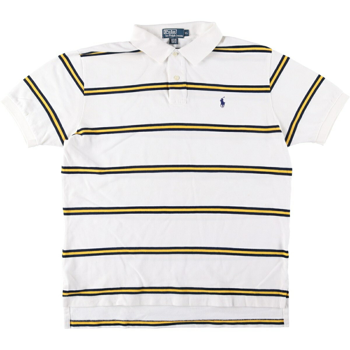 商品詳細 ブランド・Ralph Lauren・ラルフローレン・ 特徴・半袖・レギュラーカラー・ モデル/形状・POLO by Ralph Lauren・半袖 ボーダー ポロシャツ・ 素材・コットン:100%・ 色・ホワイト系 白色・ネイビー...