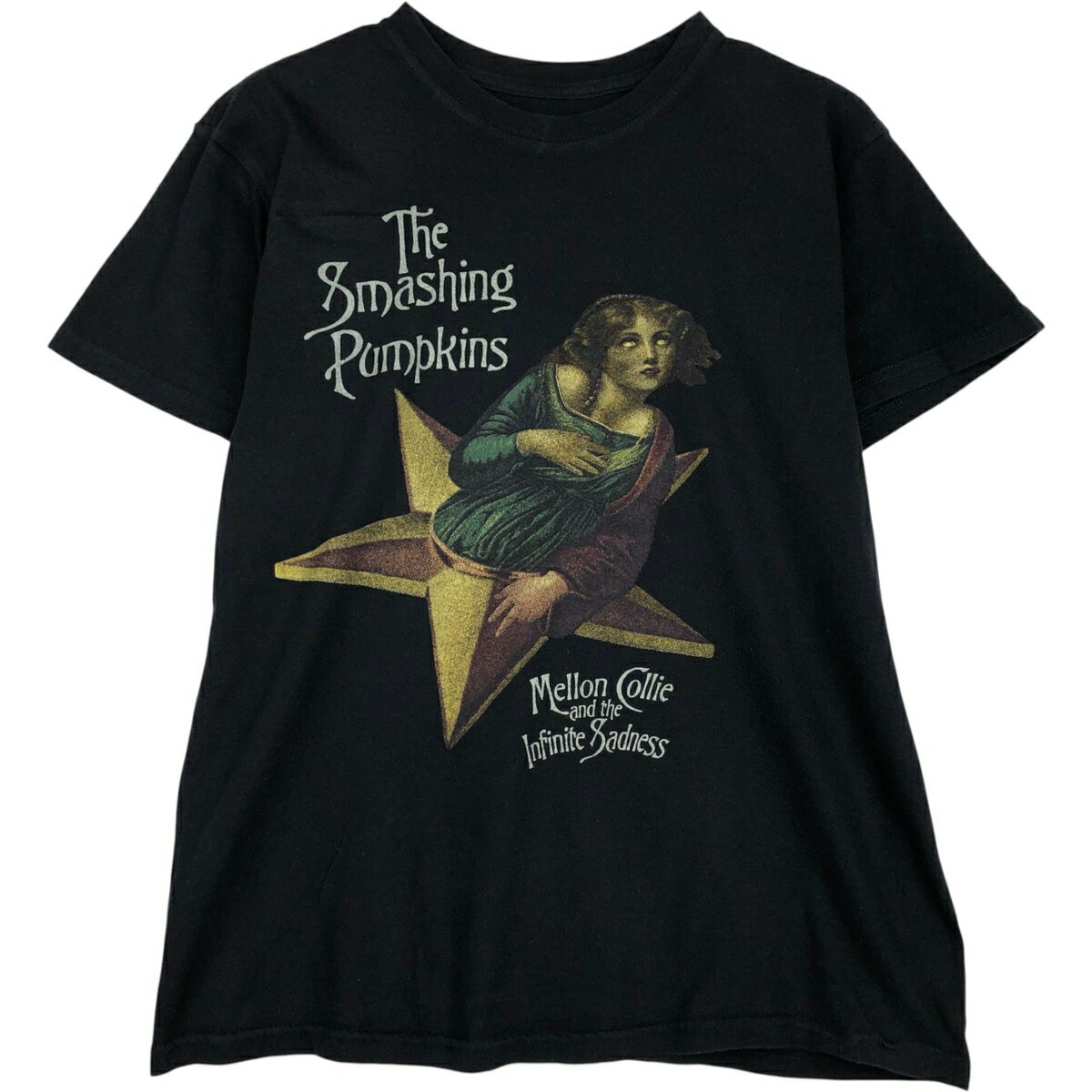 商品詳細 ブランド・UNKNOWN・ 特徴・クルーネック(丸首)・半袖・ロック・ モデル/形状・THE SMASHING PUMPKINS スマッシングパンプキンズ・バンドTシャツ バンT・ 素材・コットン:100%・ 色・ブラック系 黒色...