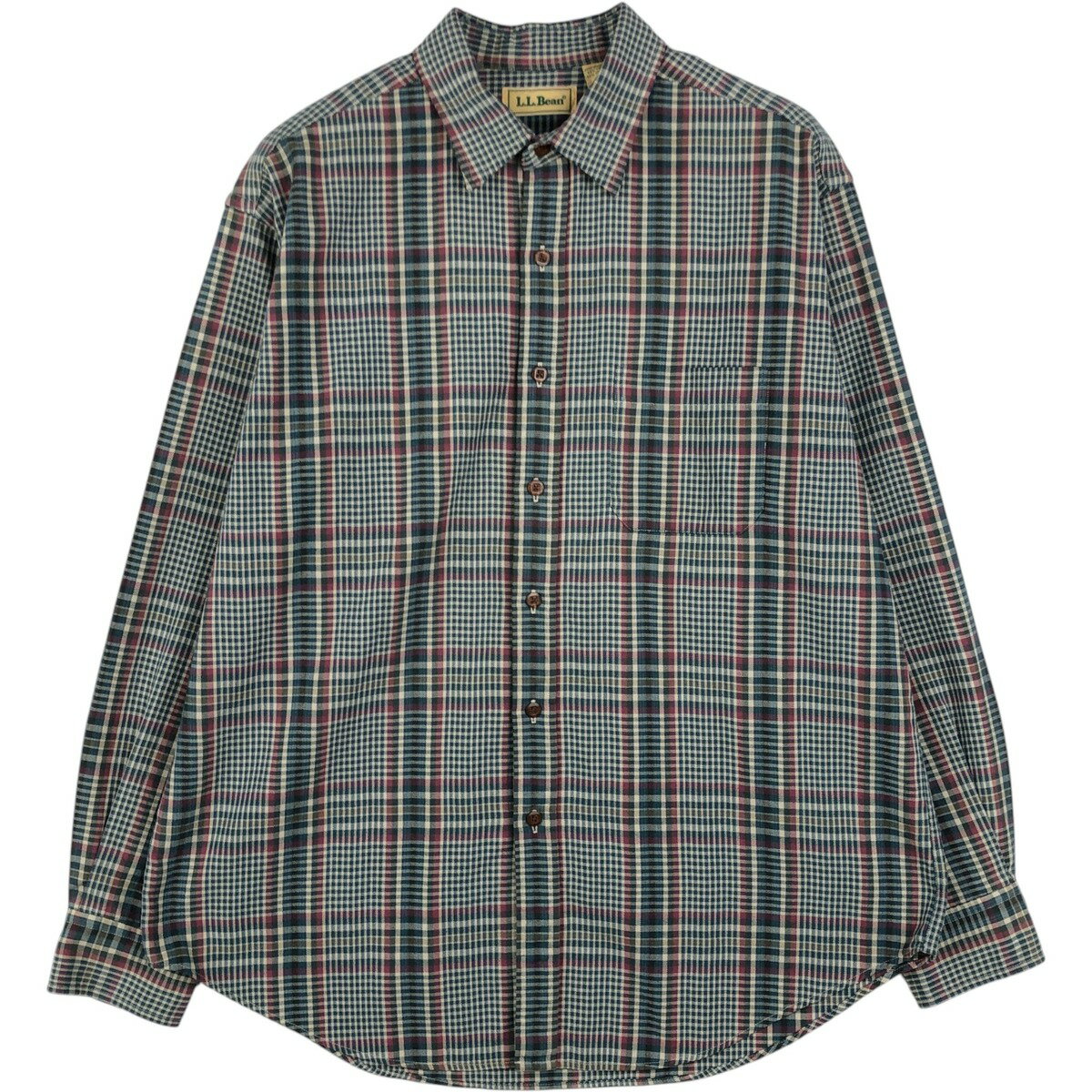 商品詳細 ブランド・L.L.Bean・エルエルビーン・ 特徴・薄手・レギュラーカラー・長袖・ モデル/形状・長袖 コットンチェックシャツ・ 素材・コットン:60%・ポリエステル:40%・ 色・グレー系 灰色・エンジ系 バーガンディ・マルチカ...