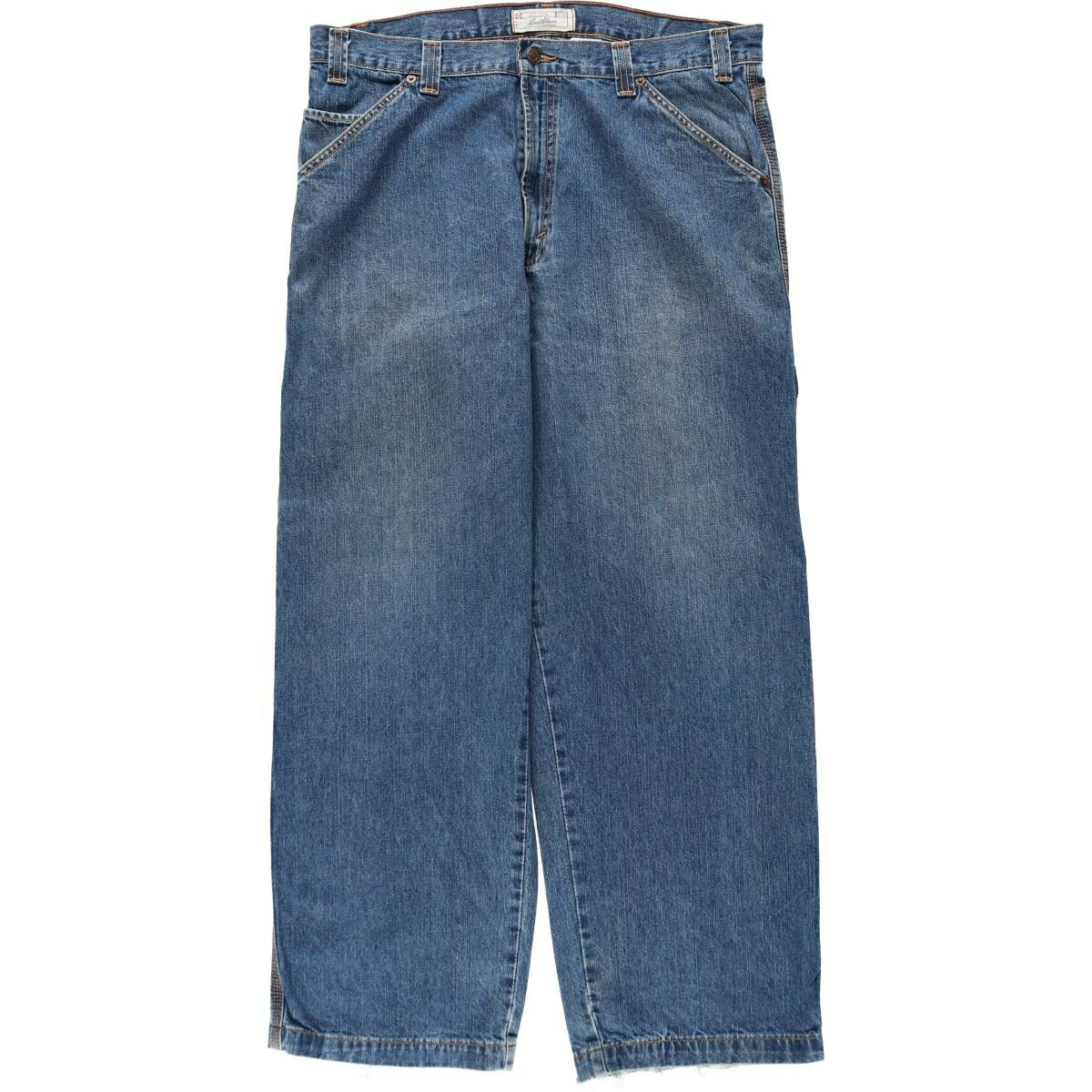 商品詳細 ブランド・Levi's・リーバイス・ 特徴・ジッパーフライ・ハンマーループ・スパナポケット・ワイドパンツ・ モデル/形状・SIGNATURE CARPENTER・デニム ペインターパンツ・ 素材・コットン:100%・ 色・ブルー系...